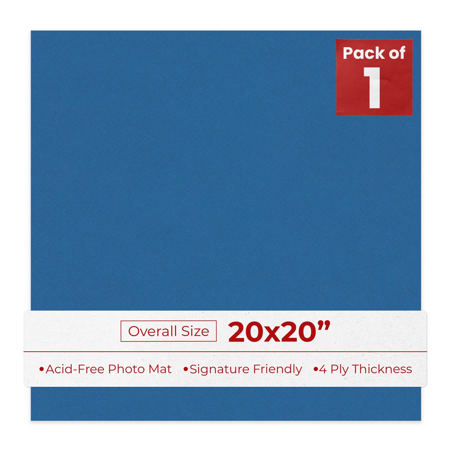 Royal Blue 20x20 Uncut Mat Board - Blank Sheets, No Opening, Color ...