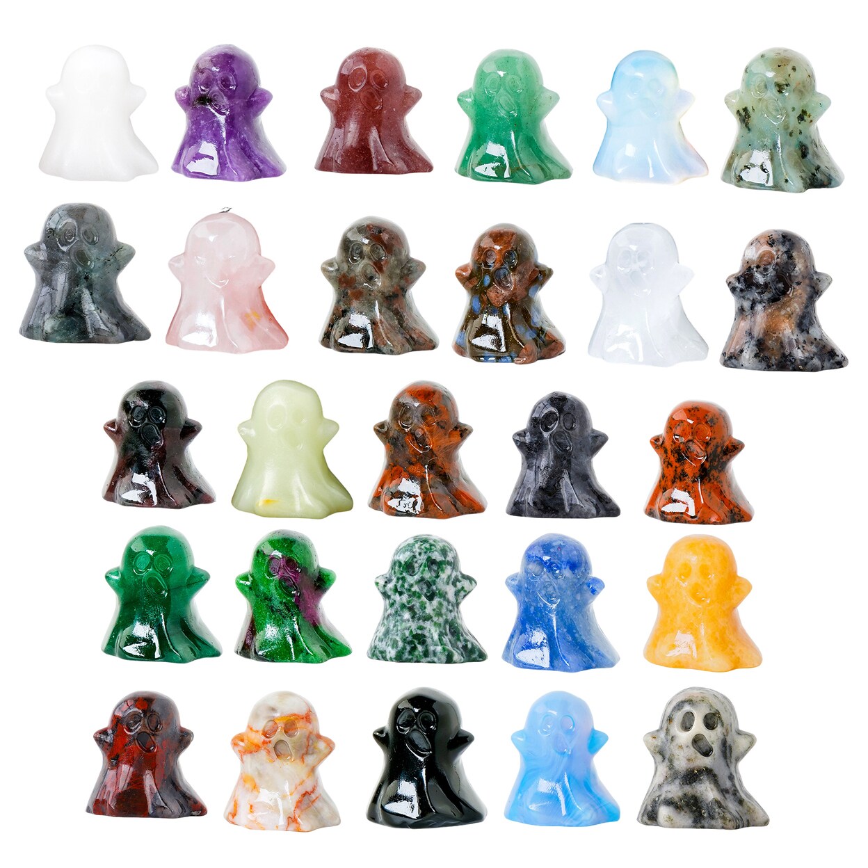 1/3Pcs Halloween Ghost Figurine Spooky Small Ghost Ornament Desktop ...