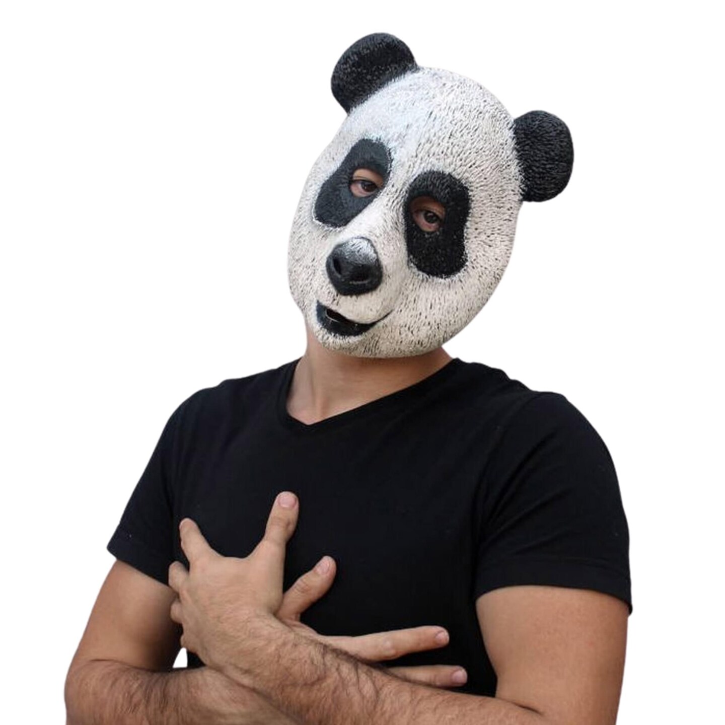 Panda Adult Latex Costume Mask | Michaels