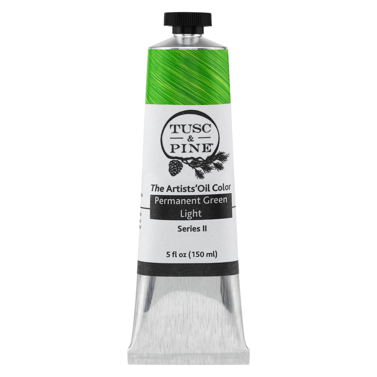 Tusc & Pine Artist Oil Paint - Permanent Green Light, 150 ml, Non ...