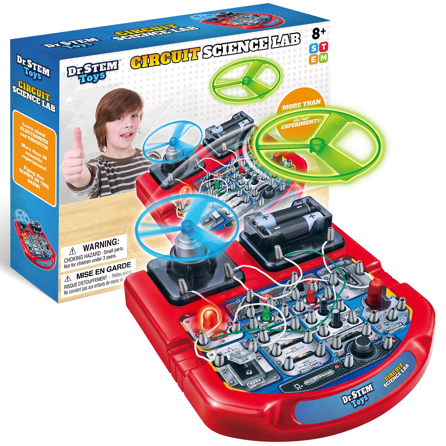 Dr. STEM: Circuit Science Lab - LED Light-Up STEM Kit, 18 Low Voltage ...