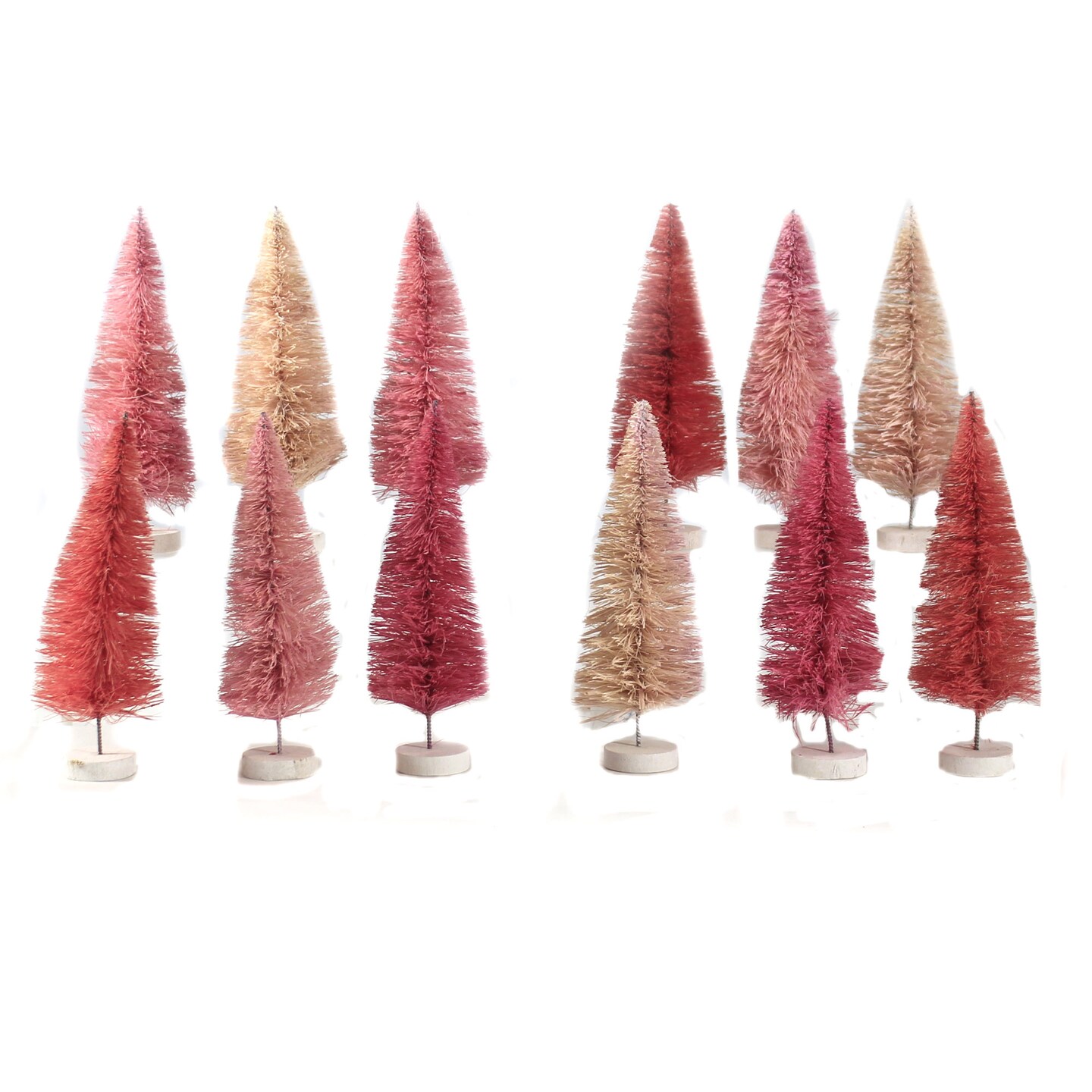 Cody Foster 5.5 Inch Pink Hue Trees Christmas Decorative Tree Set ...