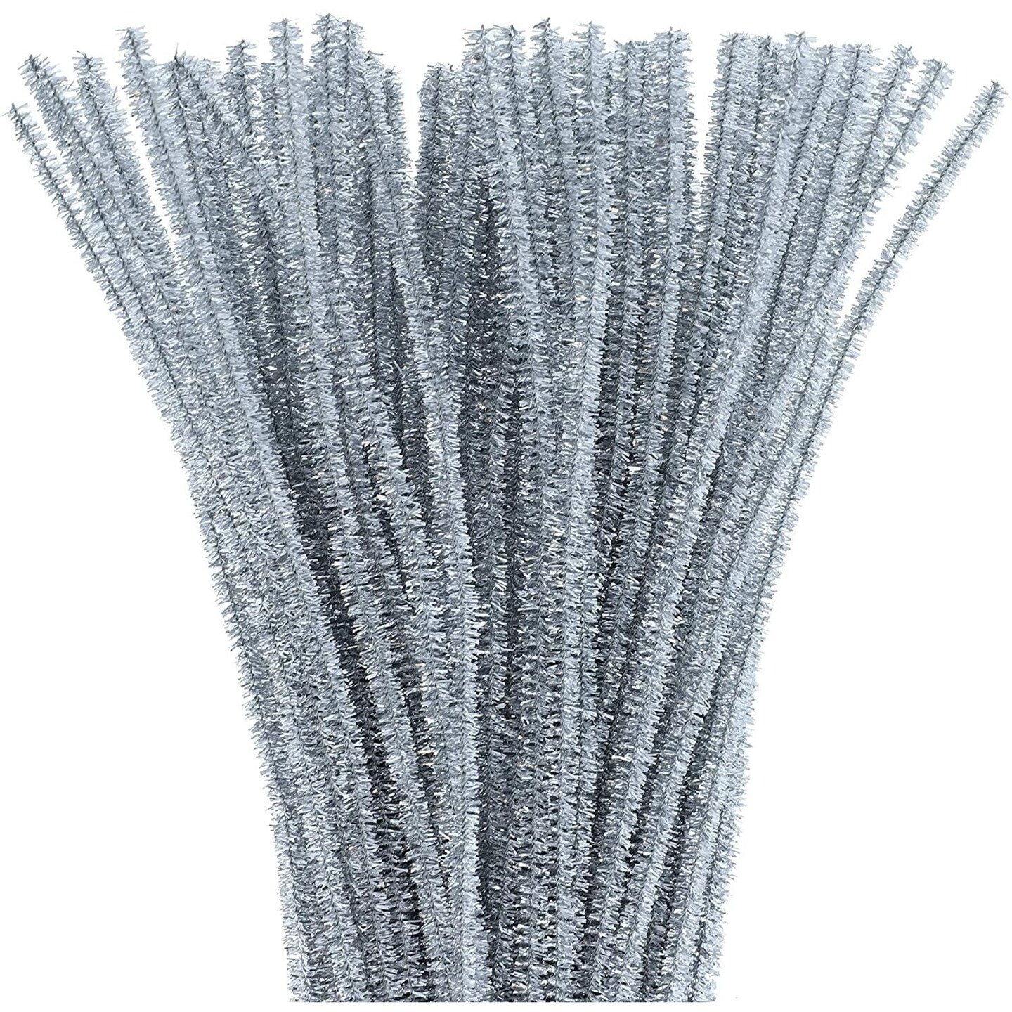 Juvale Silver Chenille Stems Pipe Cleaners for DIY Crafts (500 Count ...