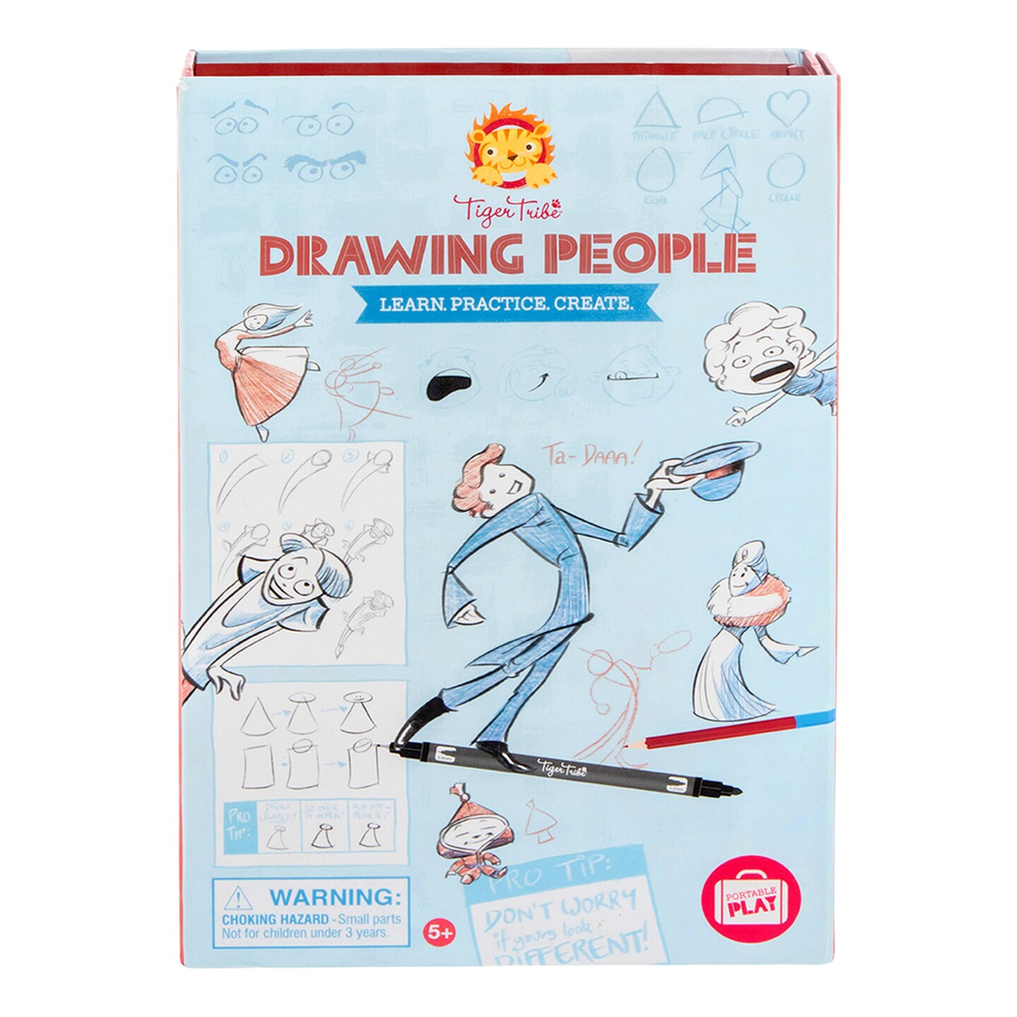 Tiger Tribe: Drawing People - Learn. Practice. Create, Drawing Set ...