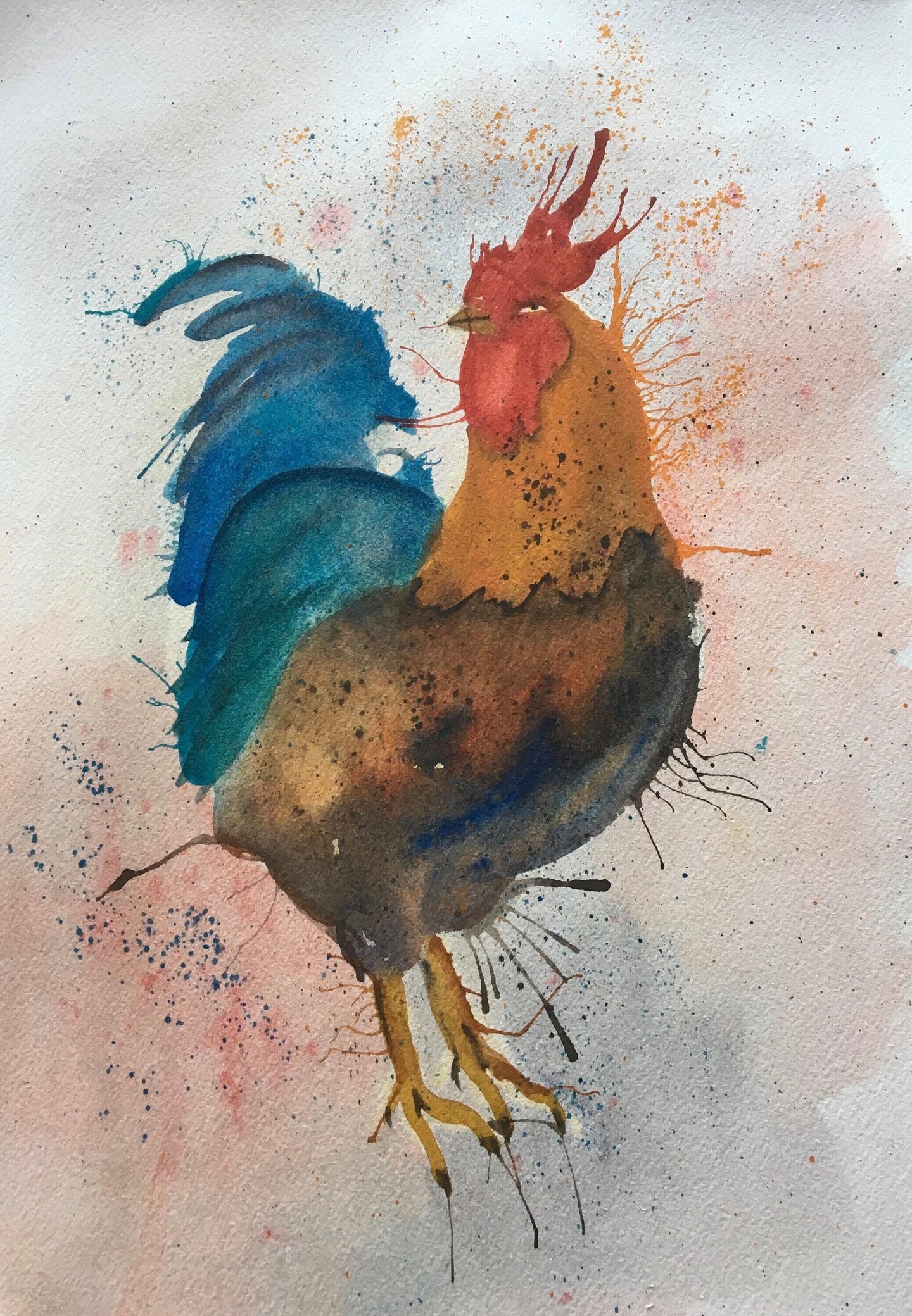 Chicken Rooster art. Award Winning Art Print Farmhouse chicken decor ...