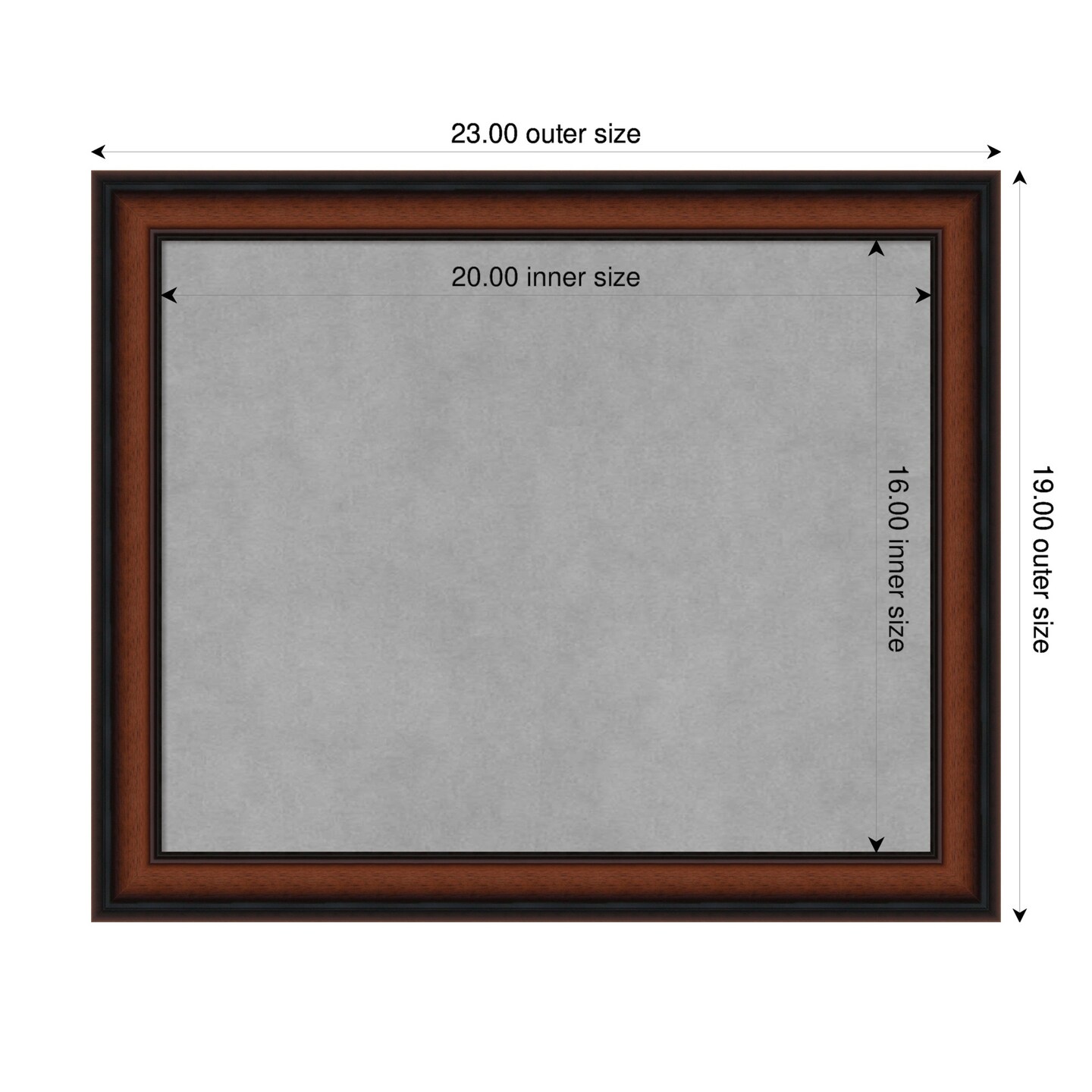 Cyprus Walnut Narrow Wood Framed Magnetic Board | Michaels