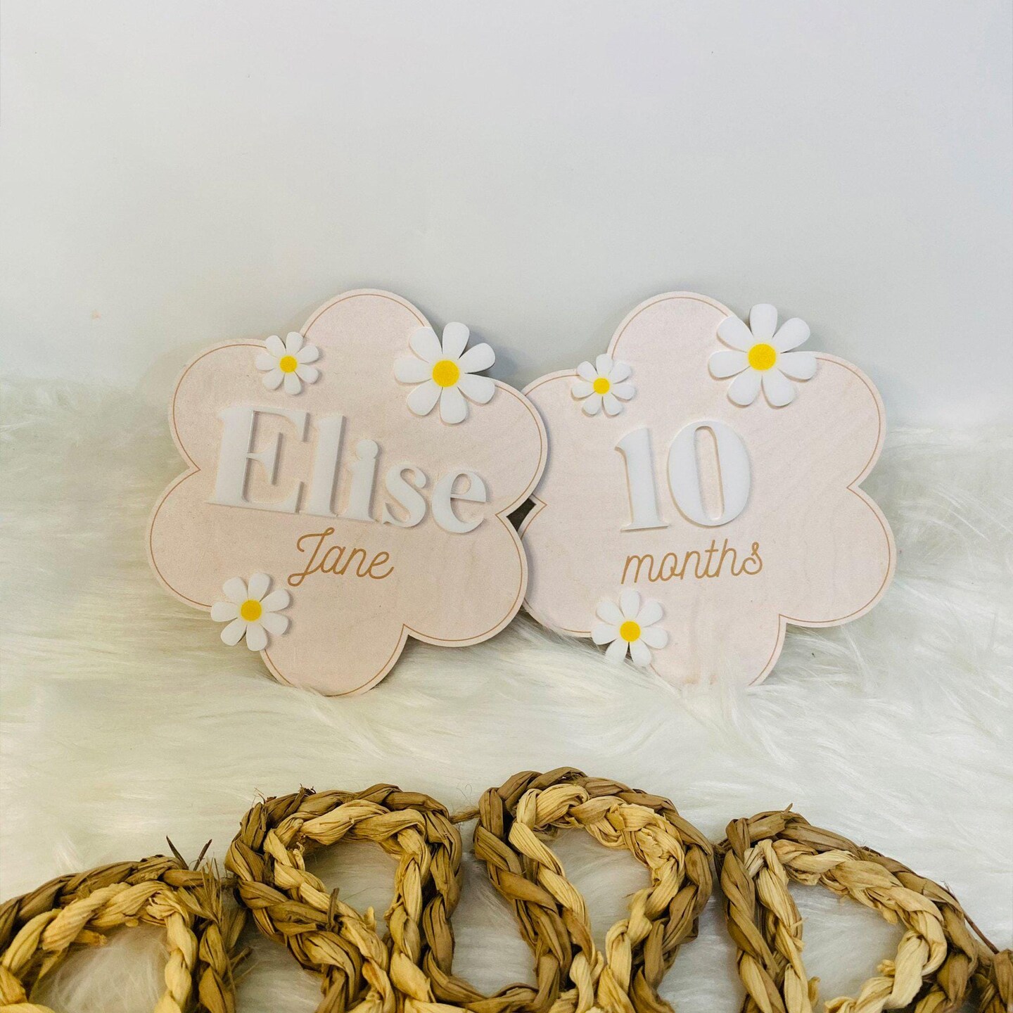 Name Sign Baby Shower, Baby Month Sign Gift, Birth Announcement Sign ...