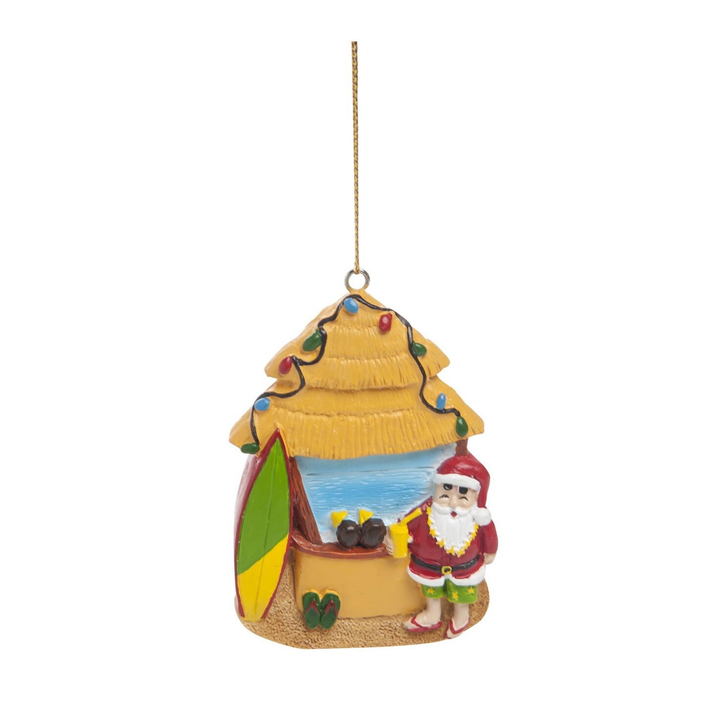 Santa Tiki Hut Christmas Ornament | Michaels