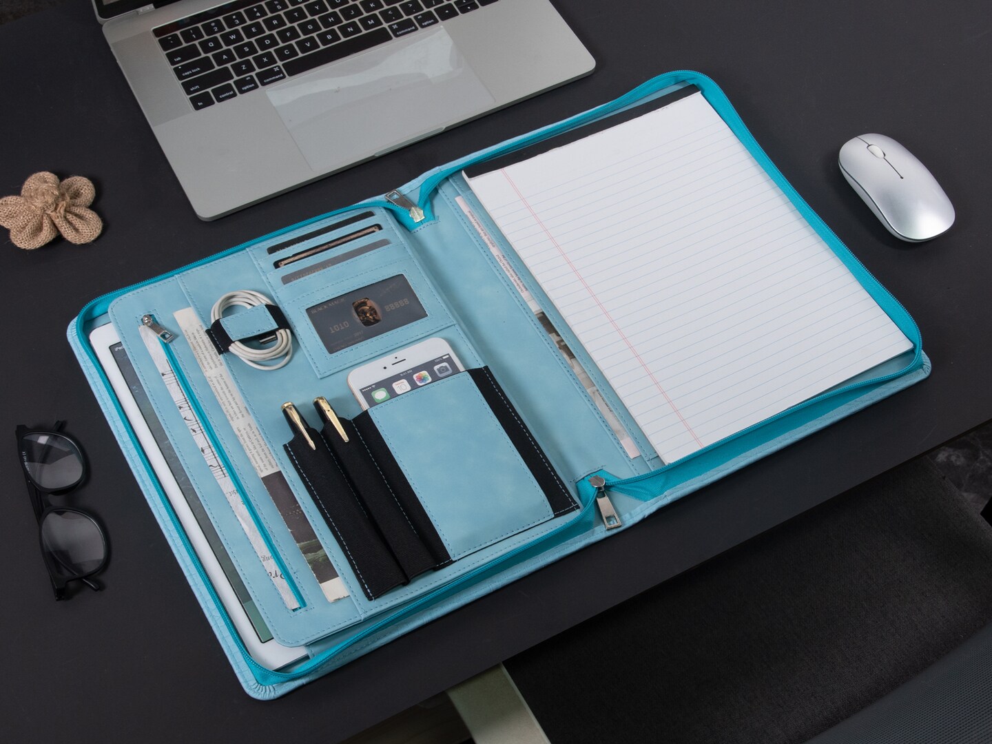 All In One Large Leather NoteBook | MakerPlace by Michaels