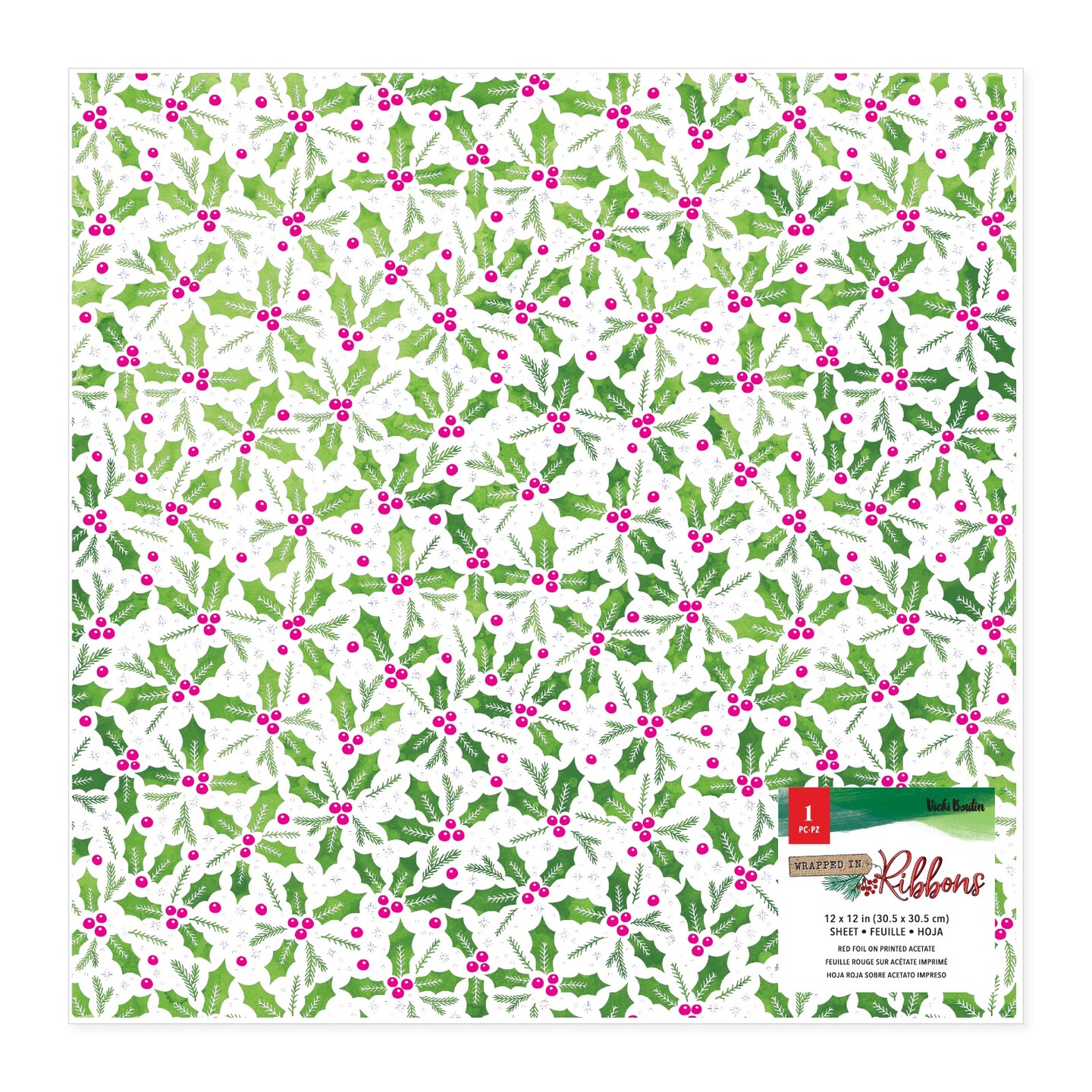 Vicki Boutin Wrapped In Ribbons Specialy Paper 12"X12"-Acetate | Michaels