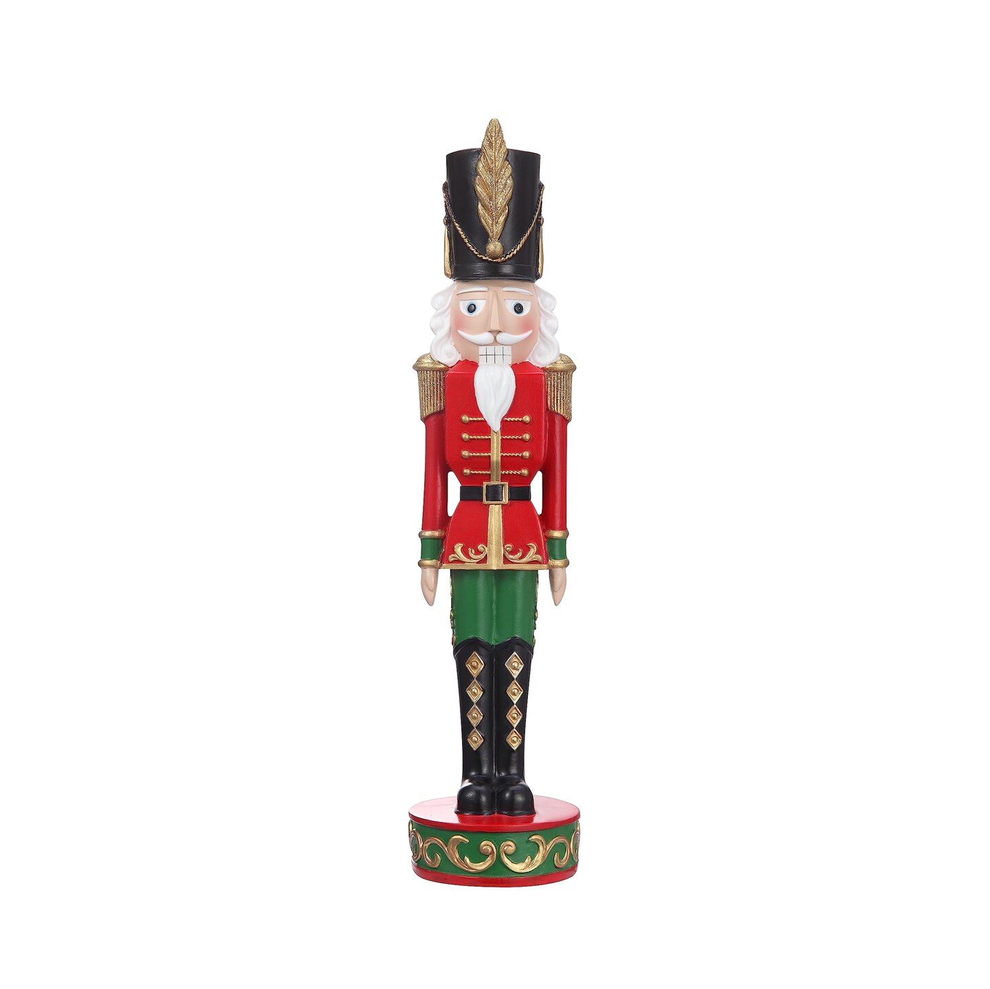 Haute Decor 12.75 Inch Tall Classic Red and Green Christmas Nutcracker ...