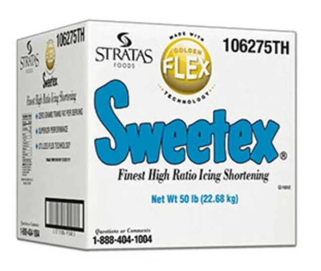 Sweetex 50 LB Golden Flex Icing Shortening High Ratio White Smooth ...