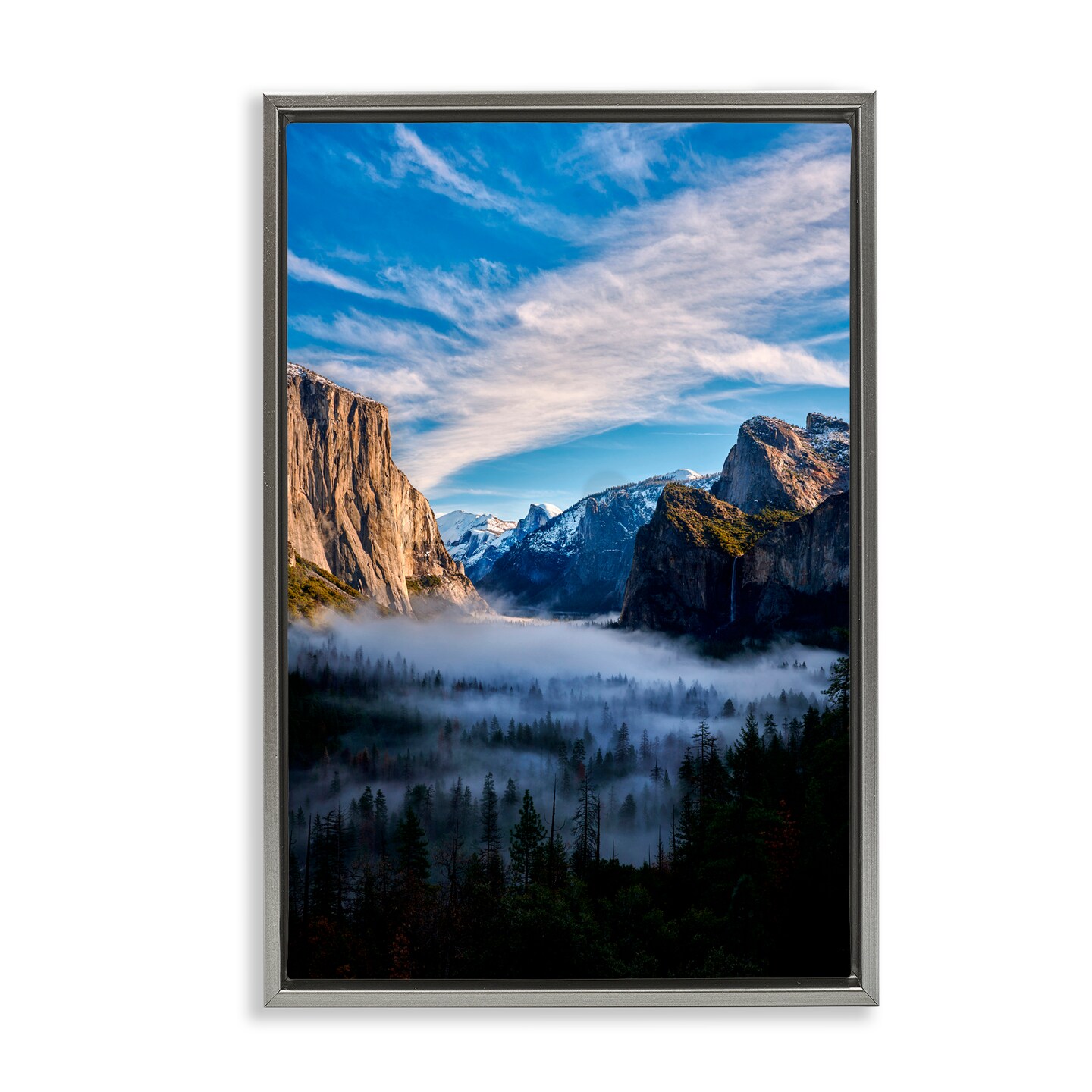 Stupell Industries Half Dome With Fog Floating Frame, design by Jon ...