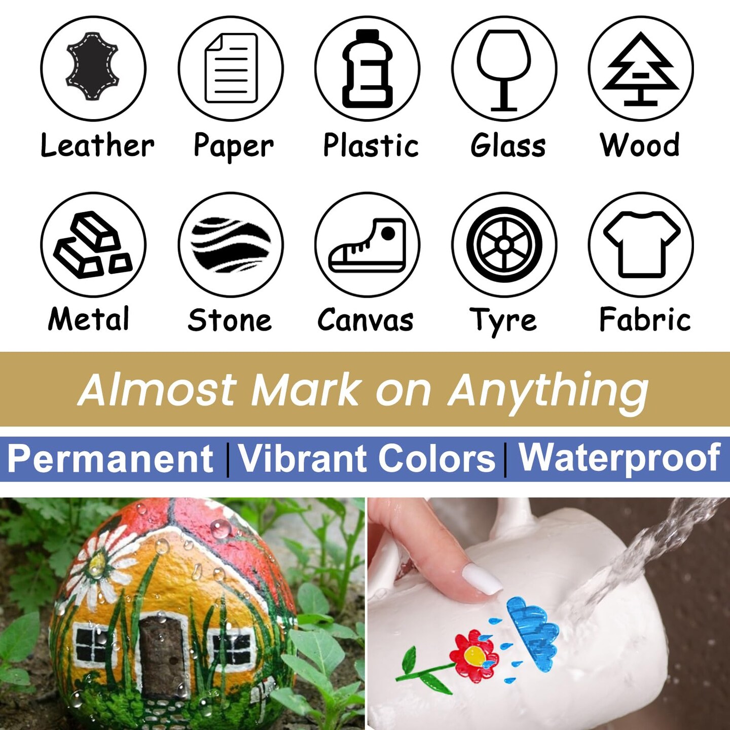 Women 2 Piece Outfit Summer 12-Pack Oil Based Permanent Paint Pens - 6 ...