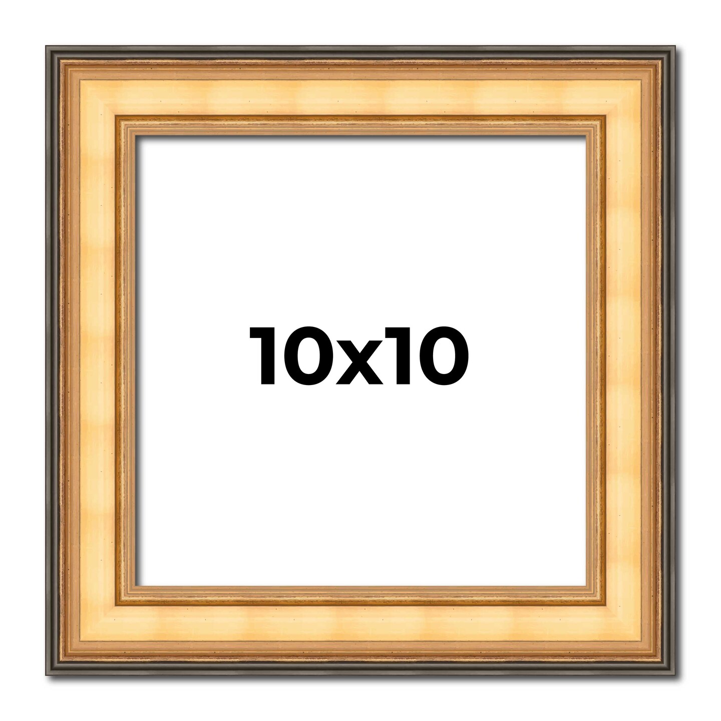 10x10 Traditional Picture Frame with UV-Resistant Acrylic & Acid Free ...