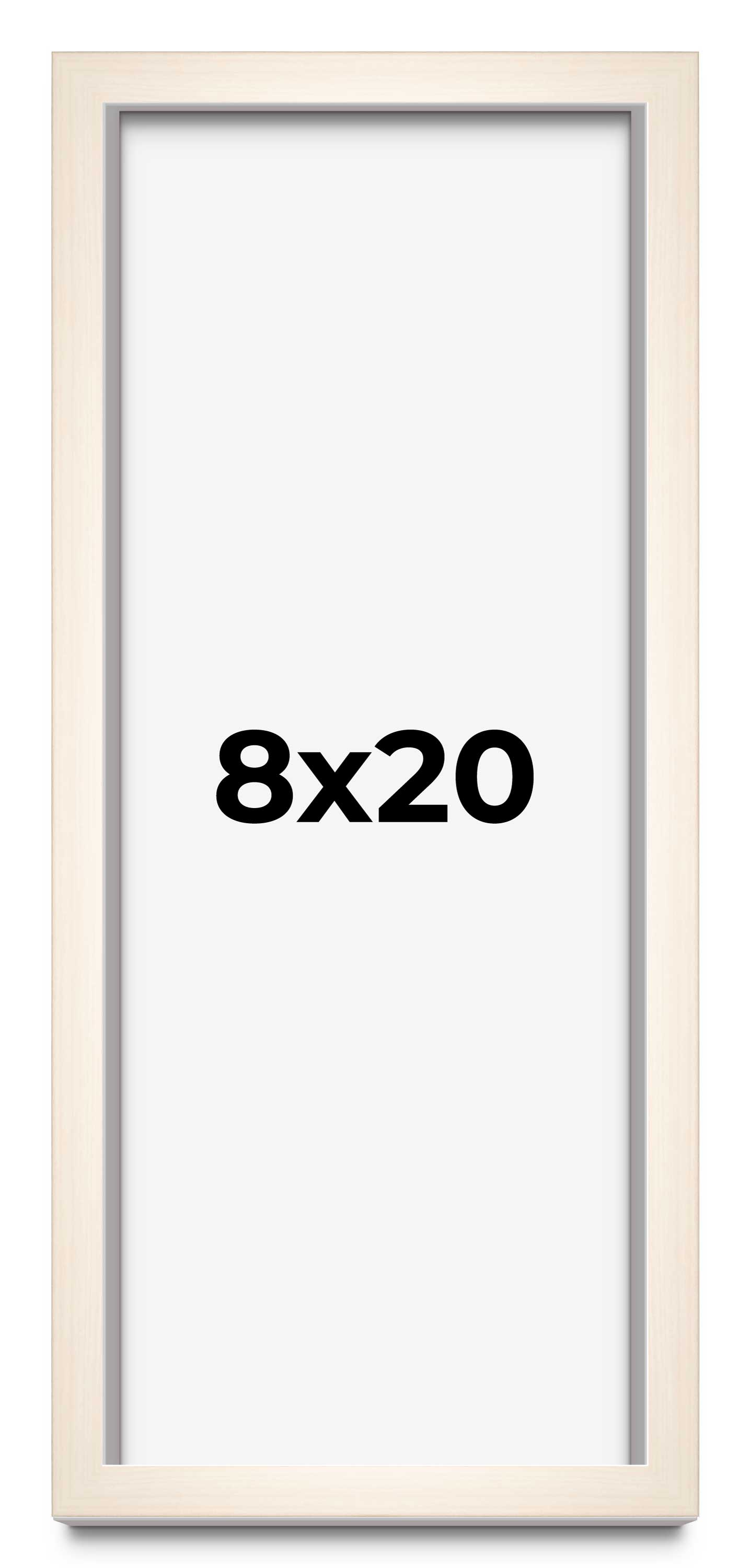 Panoramic Shadow Box 3/4" Depth White Picture Frame - UV Acrylic ...