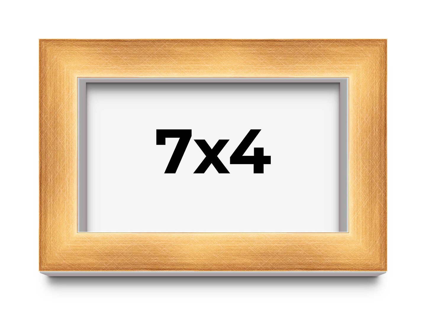 Photo Size Minimalist Shadow Box Brown Picture Frame - UV Acrylic ...
