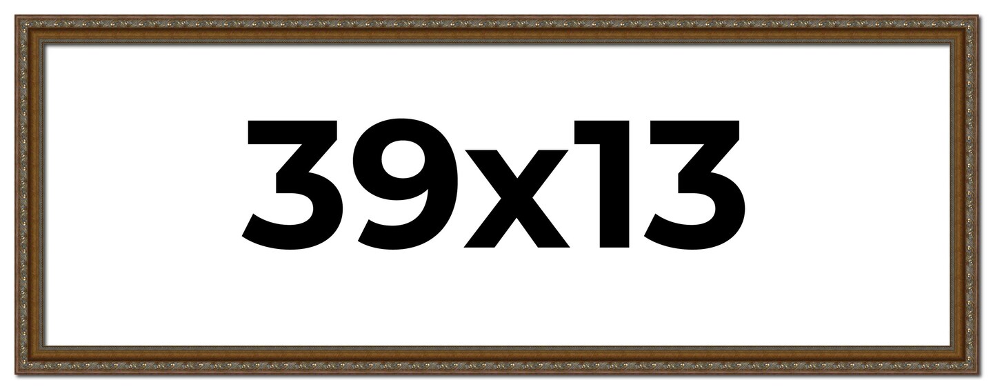 13x39 Sculpted Picture Frame with UV Resistant Acrylic Acid Free Backing Available in 5 Finishes Black Blue Gold Silver and White