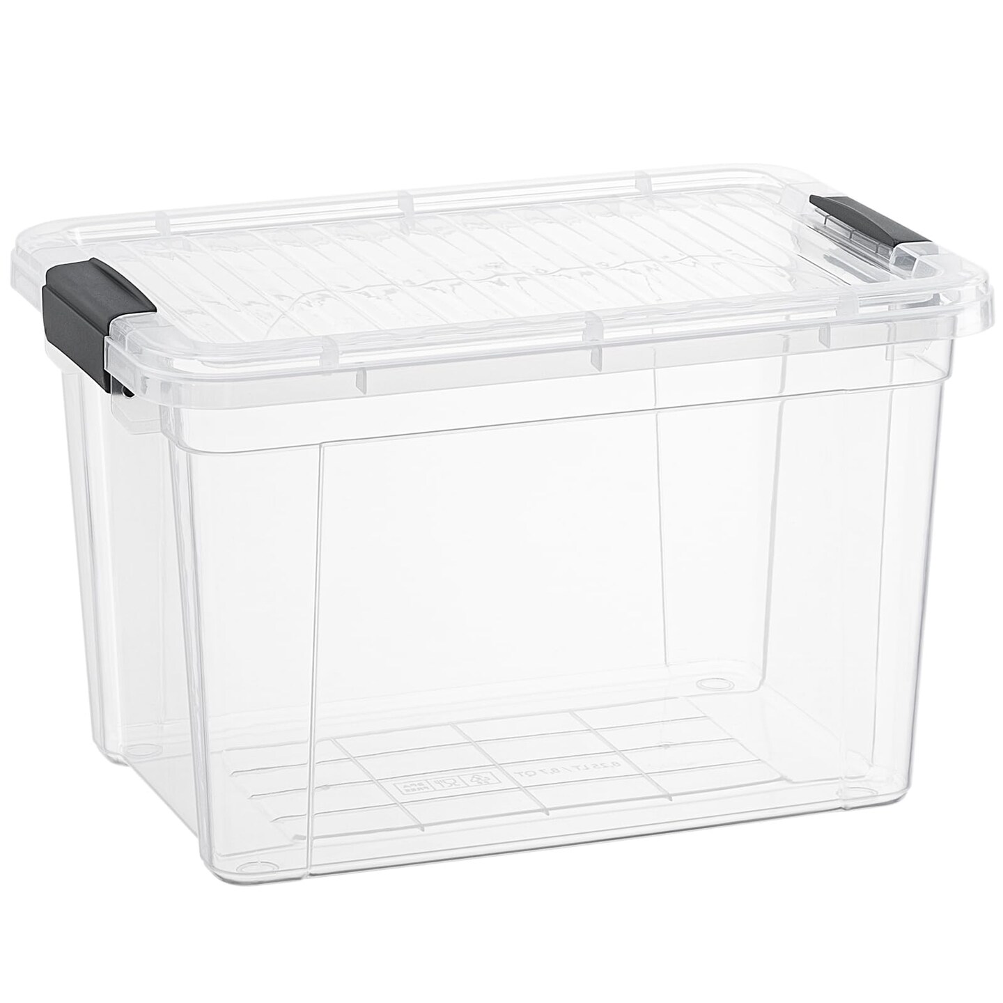 Superio Clear Storage Box with Lid, Plastic Container Bins for ...
