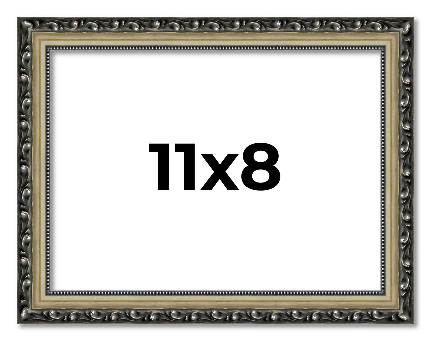 11x8 Solid Wood Antique Picture Frame with UV-Resistant Acrylic & Acid ...