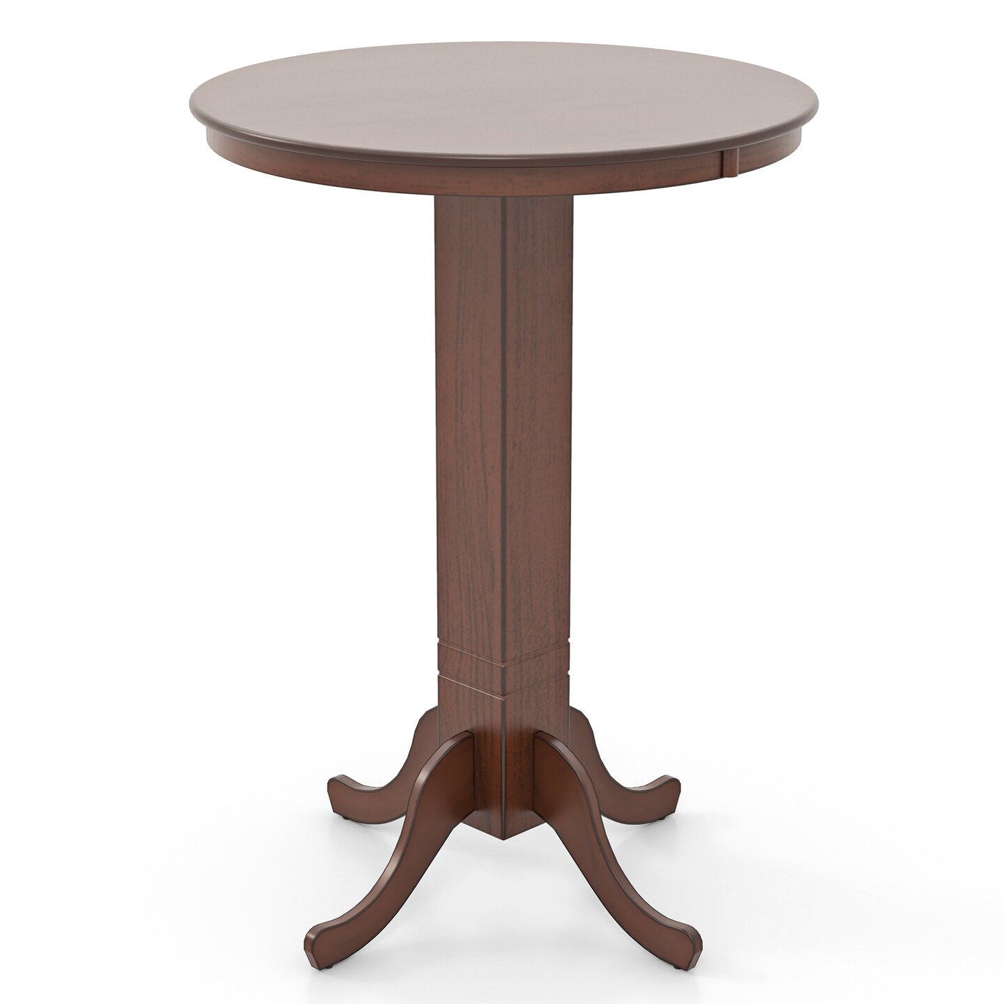 Espresso Rubber Wood Pub Round Bar Height Dining Table | Michaels