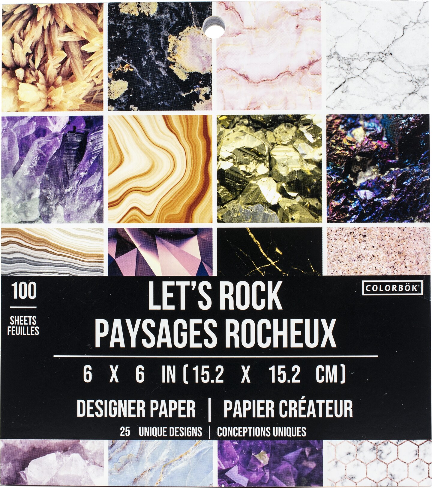 Colorbok Designer Paper Pad 6"X6"-Lets Rock | Michaels