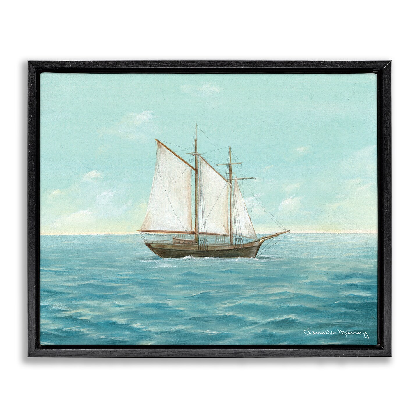 Stupell Industries Classic Sailboat Ship Floating Frame By Danielle Murray | Michaels