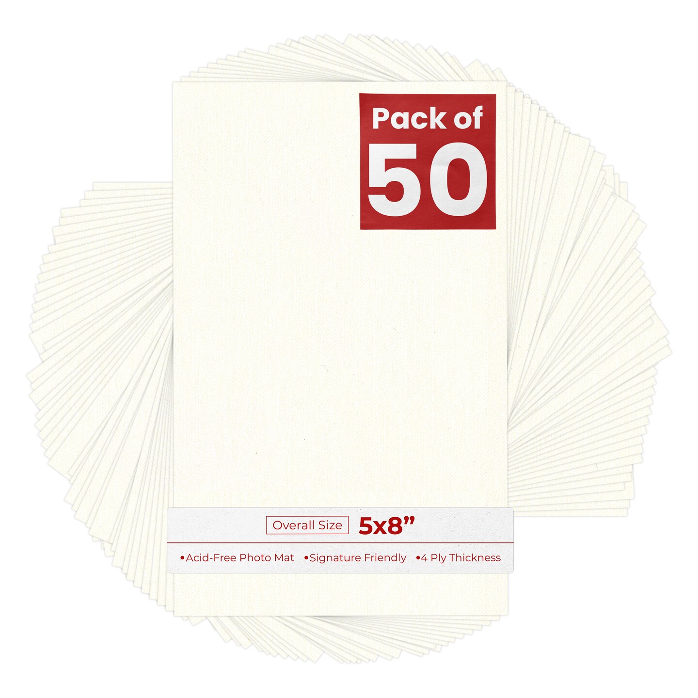 Beige Canvas 5x8 Uncut Mat Board - Blank Sheets, No Opening, Color ...