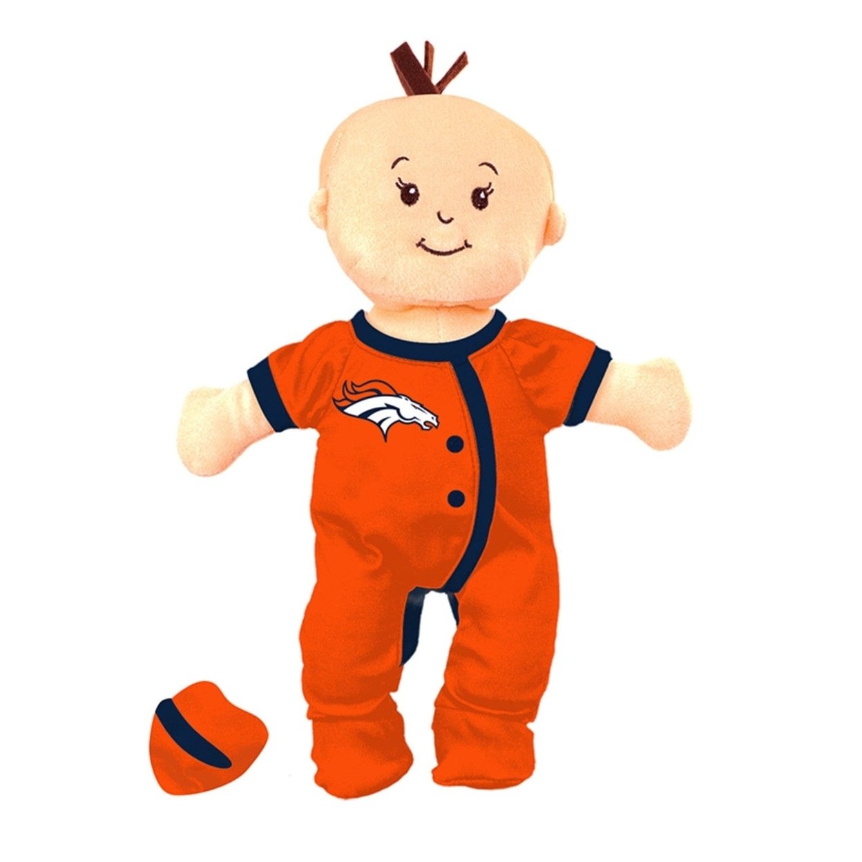Denver Broncos Baby Fan Doll 12 Inch Soft Fabric Magnetic Pacifier ...