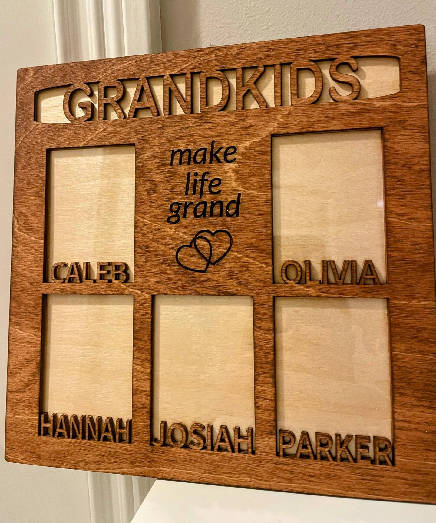 Grandchildren Picture Frame | Grandkids make life grand | Grandkid ...