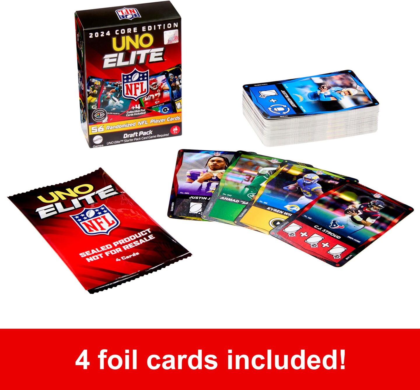 Mattel Games - UNO: Elite NFL 2025 Core Edition Booster Set ...