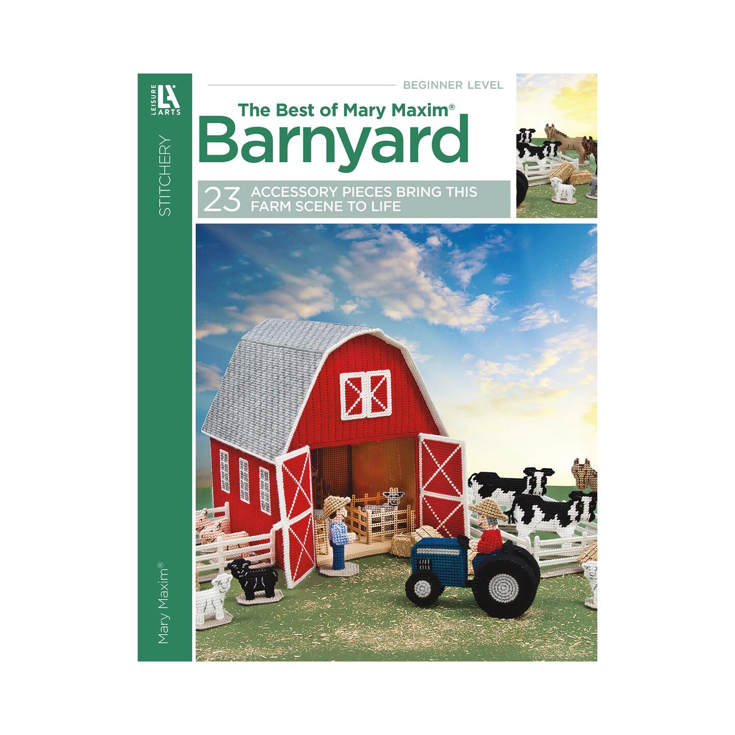 Leisure Arts The Best Of Mary Maxim Barn Yard Plastic Canvas Cross ...