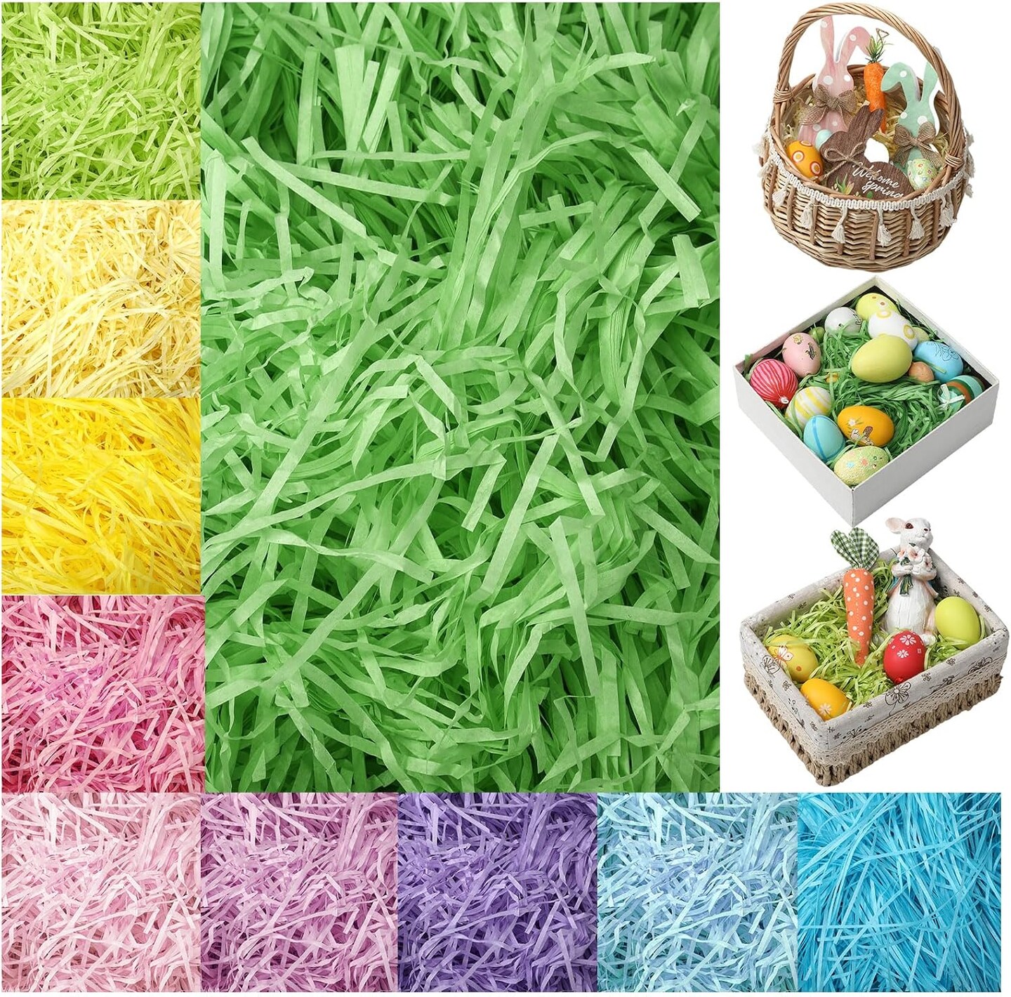 70 oz (2000g) Multicolor Rainbow Easter Grass | Michaels