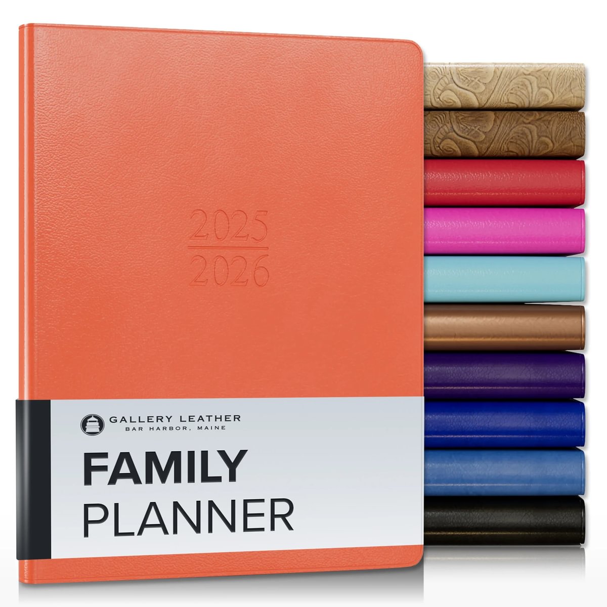 Gallery Leather Family Planner 2026 for moms, Elegantly Bound Calendar ...