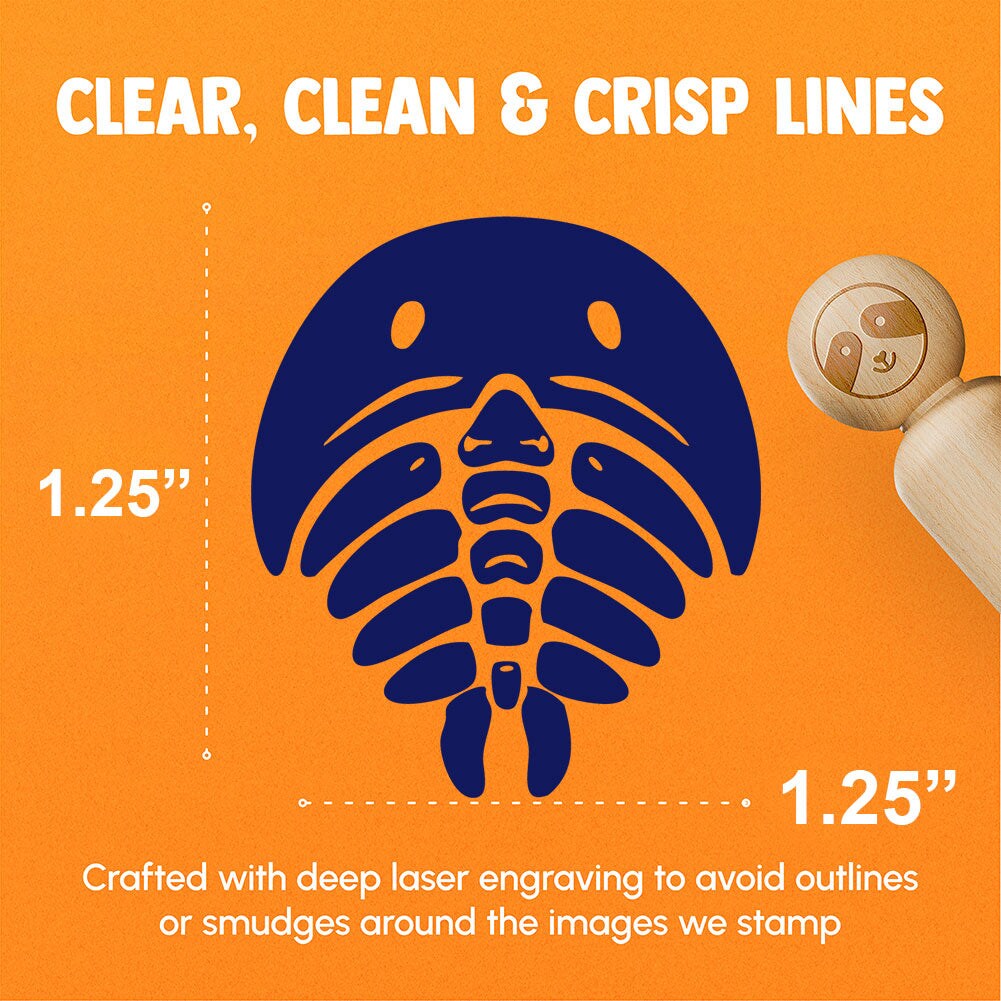 Trilobite Fossil Bones Dinosaur Rubber Stamp for Stamping Crafting ...