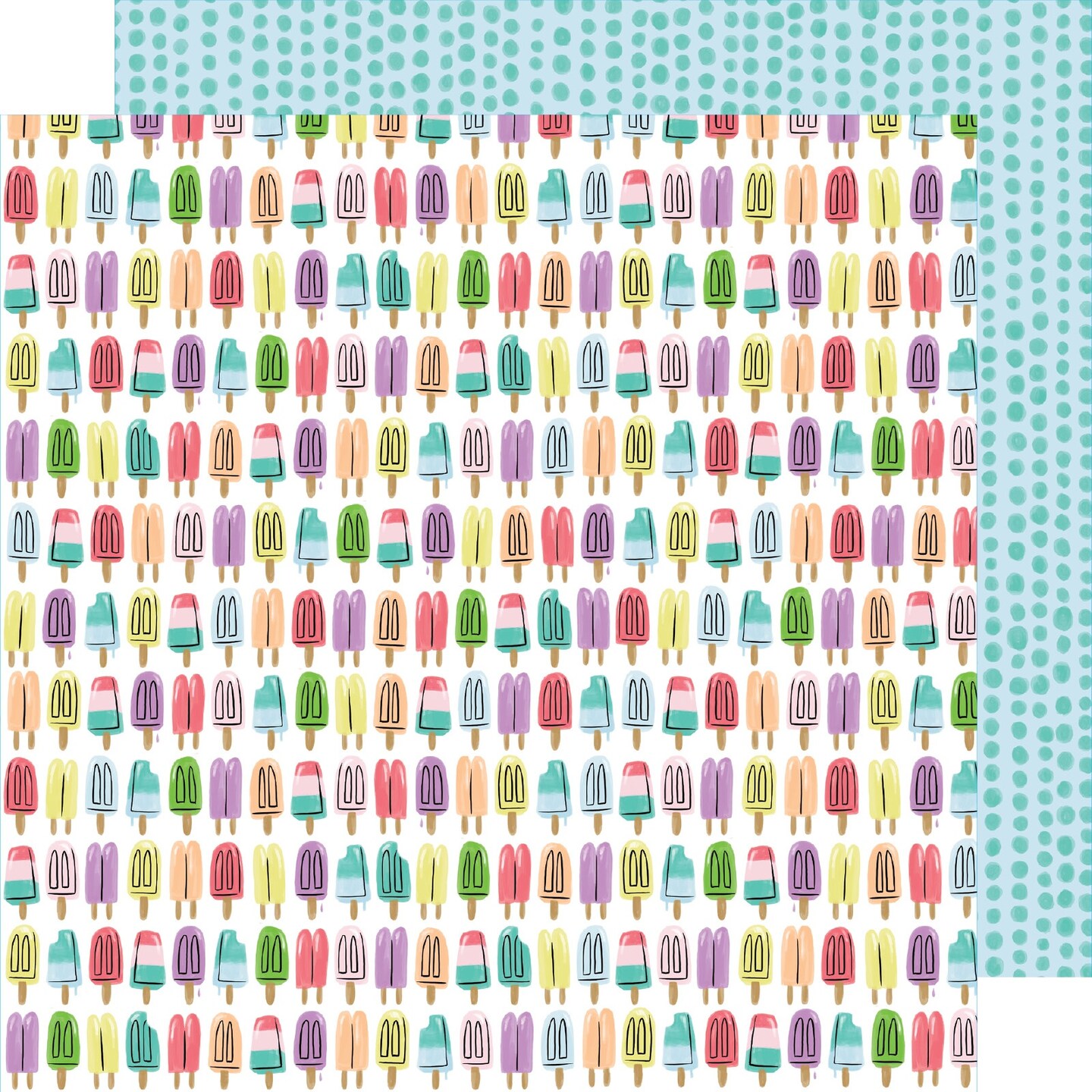 Amy Tan Stay Sweet Double-Sided Cardstock 12"X12"-Popsicle Summer ...