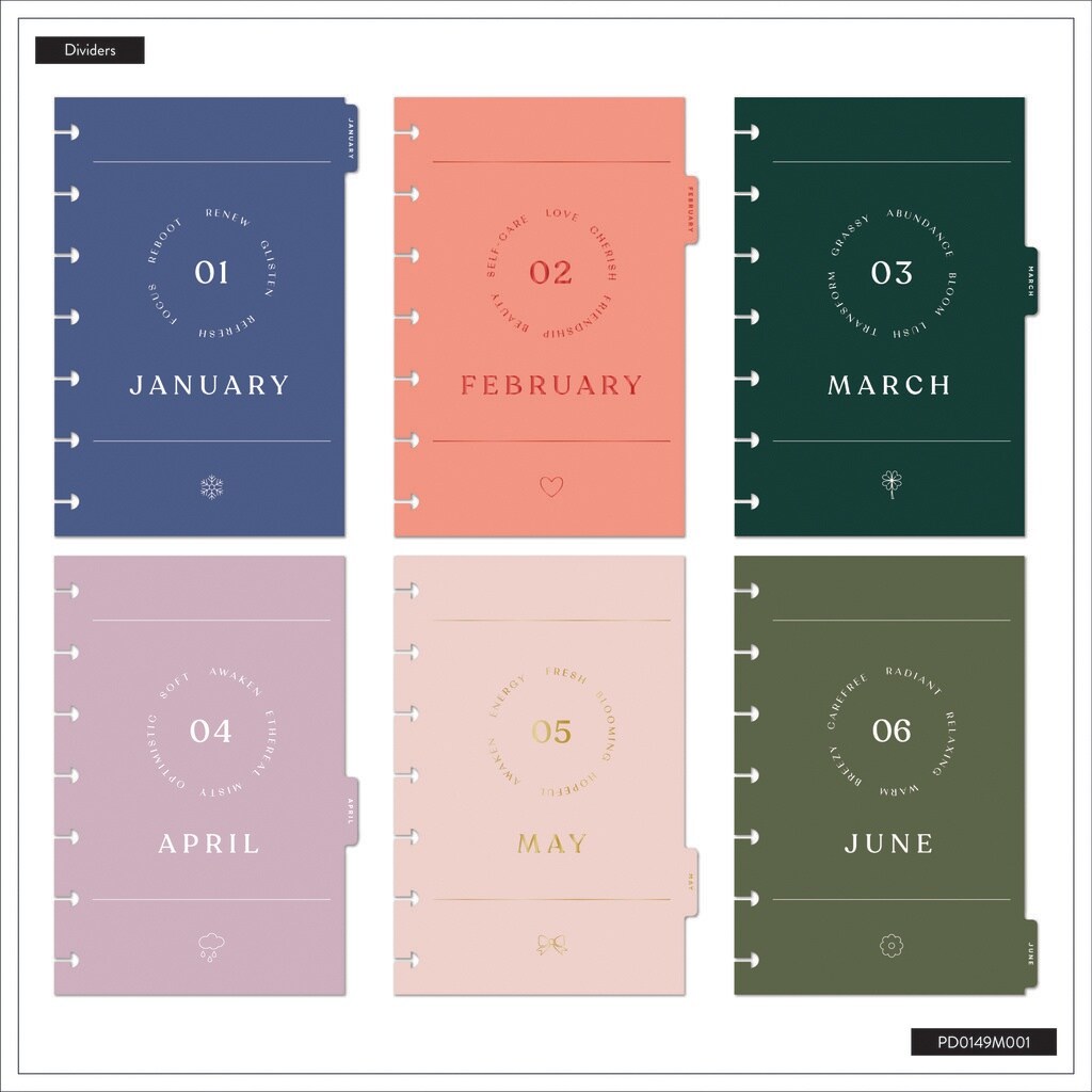 Happy Planner Skinny Mini 12 Month Disc Bound Dated Planner, Count: 1 ...