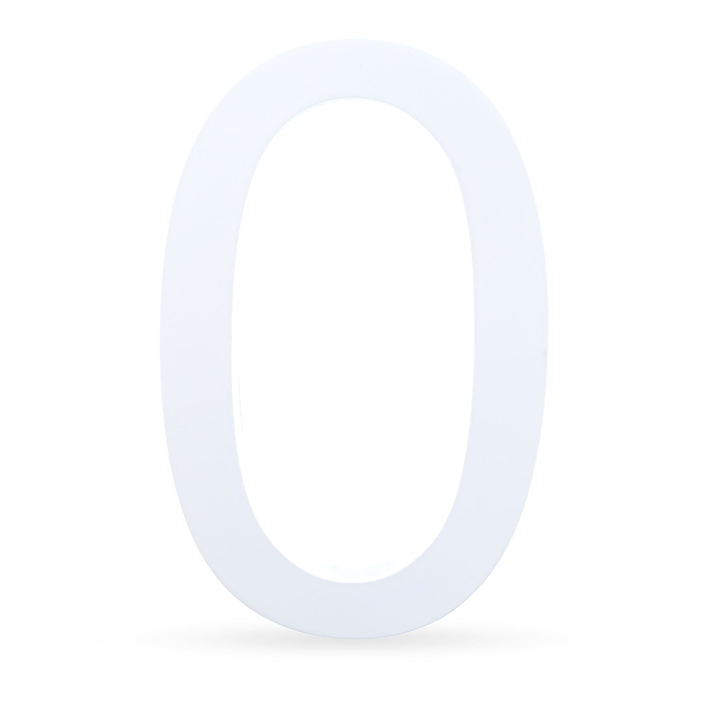 Arial Font White Painted MDF Wood Number 0 (Zero) 6 Inches | Michaels