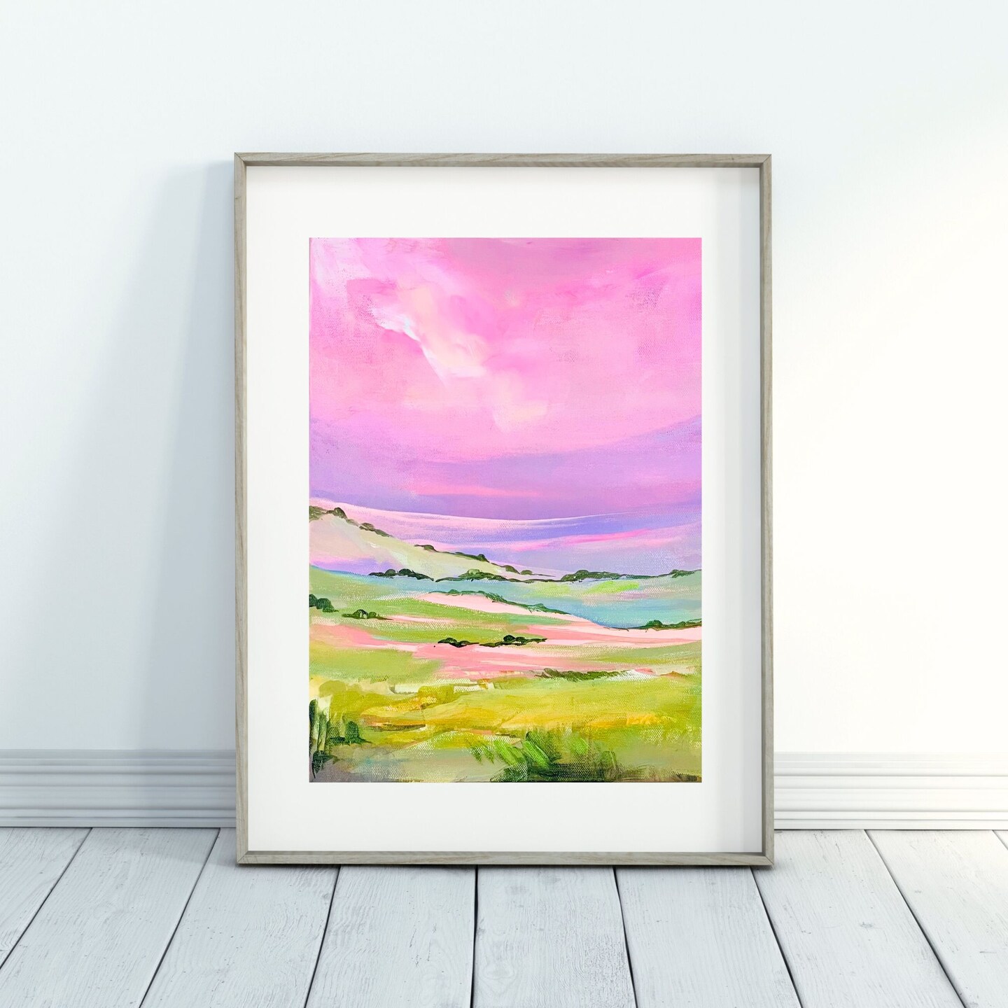 Dreamy Abstract Landscape in Joyful Colors - Art Print | MakerPlace by ...