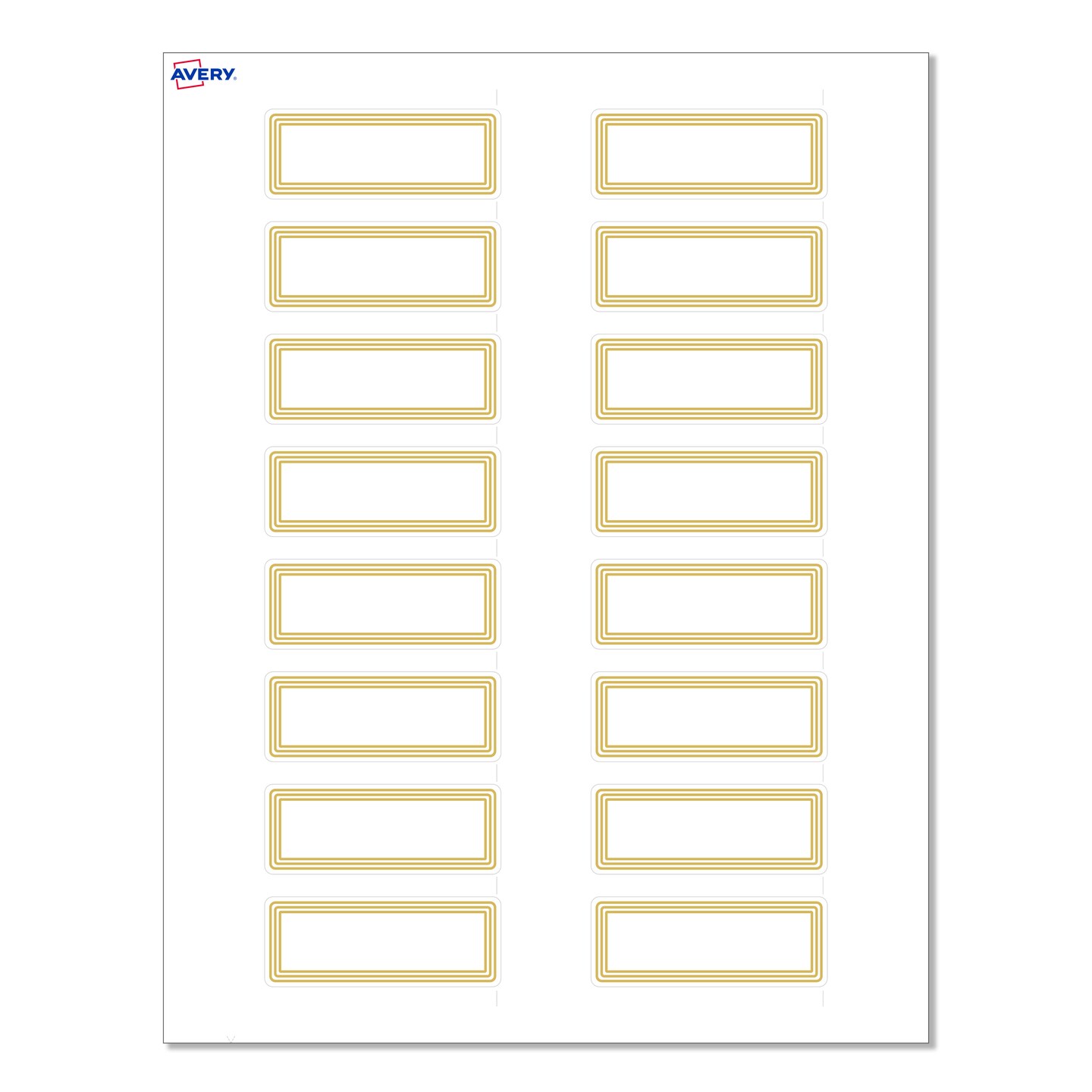 Avery Printable Rectangle Labels with Sure Feed Technology, Multi-Lined ...