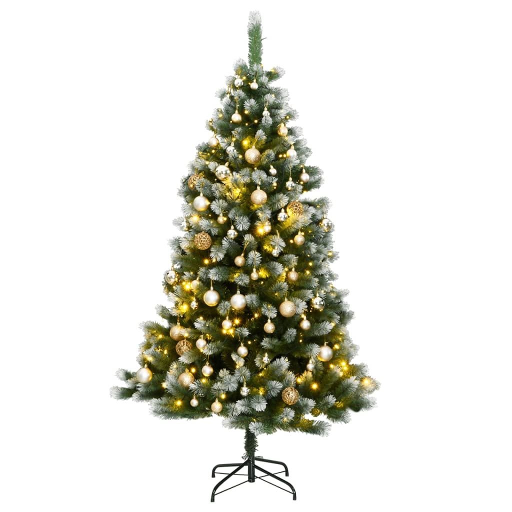 Edge Collections - 70.9" - Green - Hinged LED Christmas Tree with ...