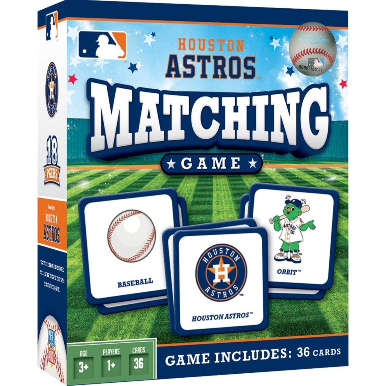 Houston Astros Matching Game Mlb Family Fun Memory Game Durable Picture ...