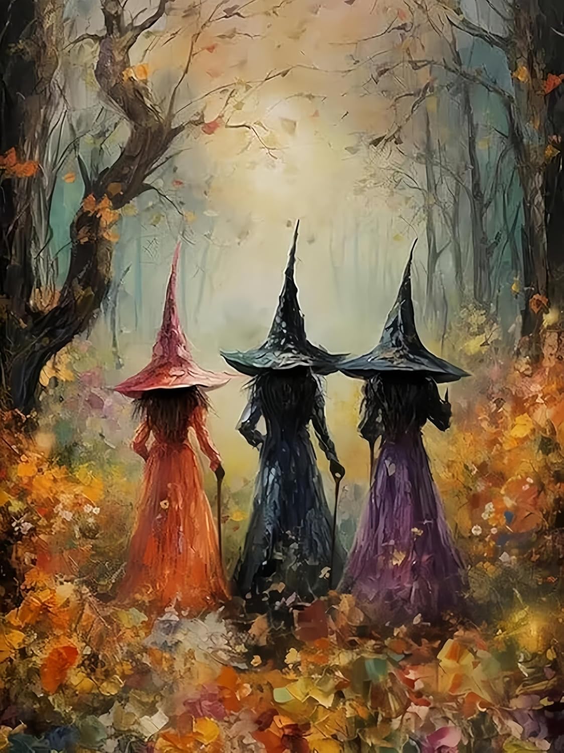 Halloween Witch Diamond Painting Kits - 12x16 Inch | Michaels