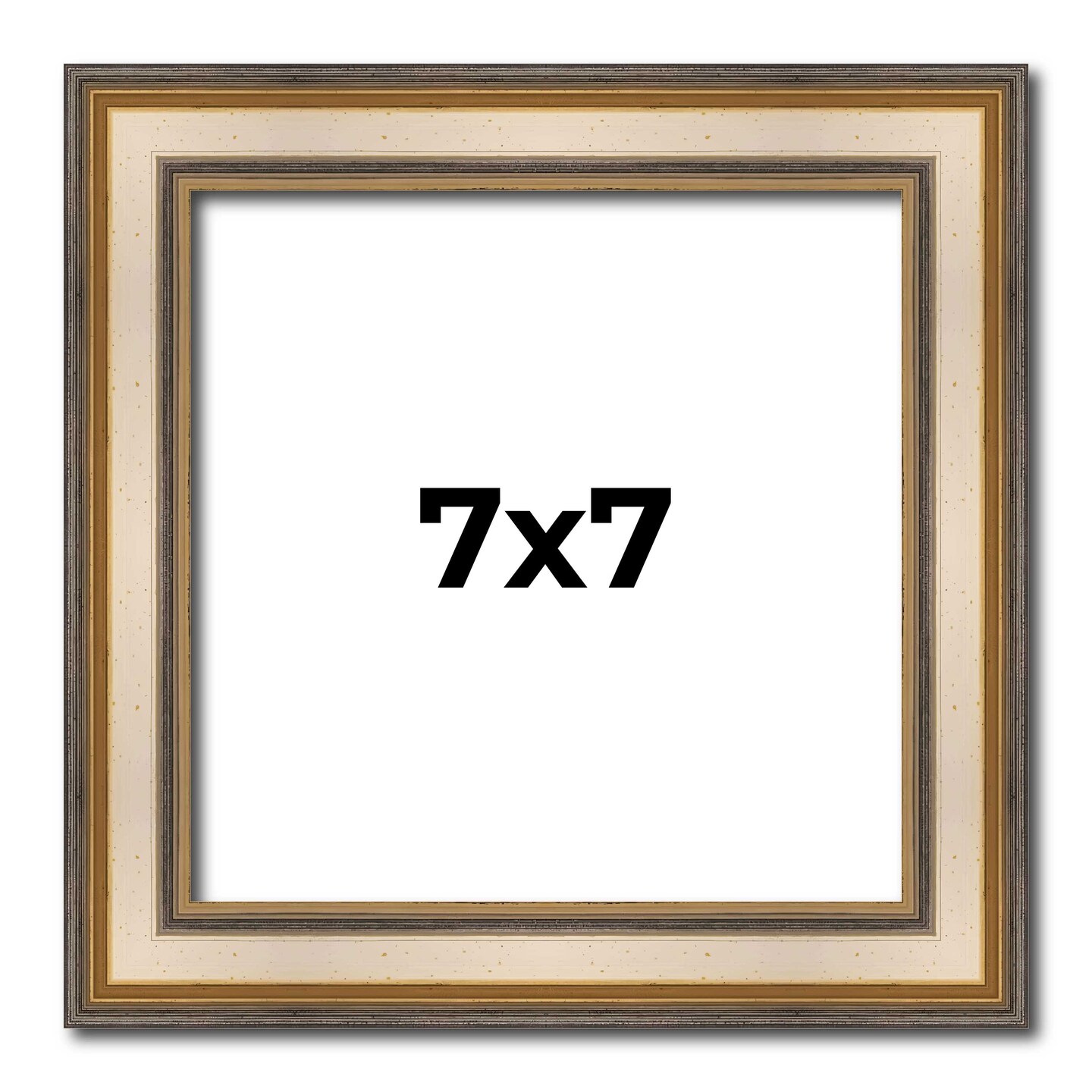 7x7 Refined Picture Frame with UV-Resistant Acrylic & Acid Free Backing ...