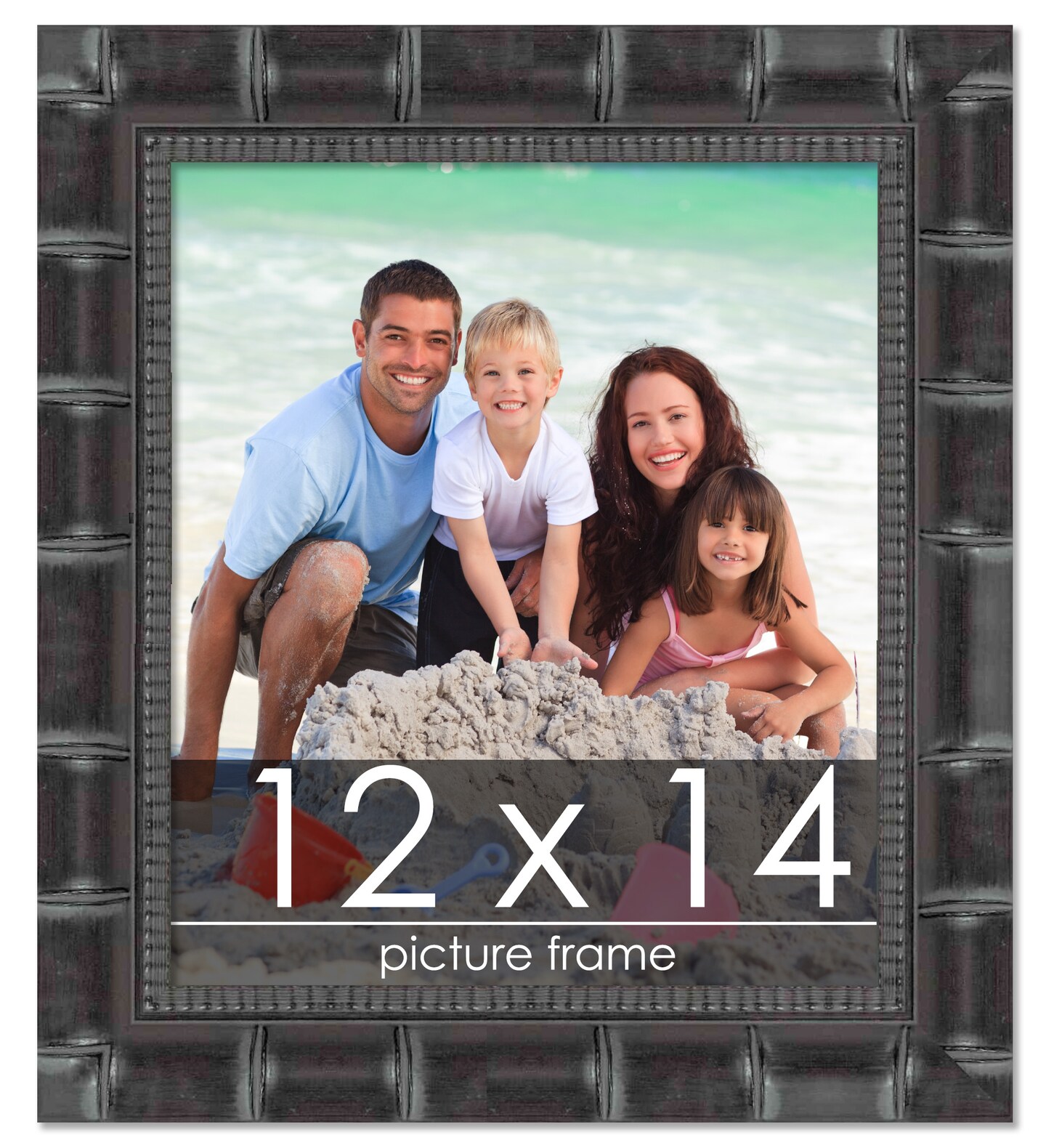 12x14 Wide Bamboo Picture Frame with UV-Resistant Acrylic & Acid Free ...