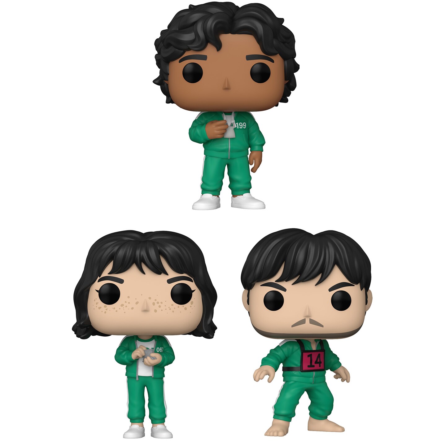 Funko Pop! Television: Squid Game Collectors Set- Netflix 3 Figure Set ...