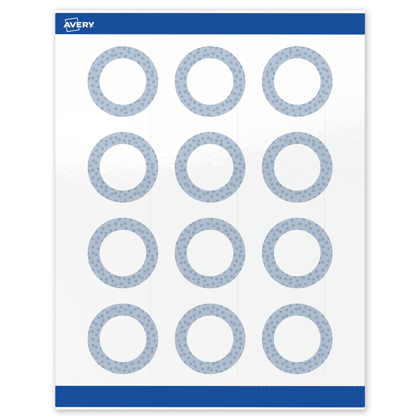 Avery Printable Round Labels with Sure Feed Technology, Pre-Printed ...