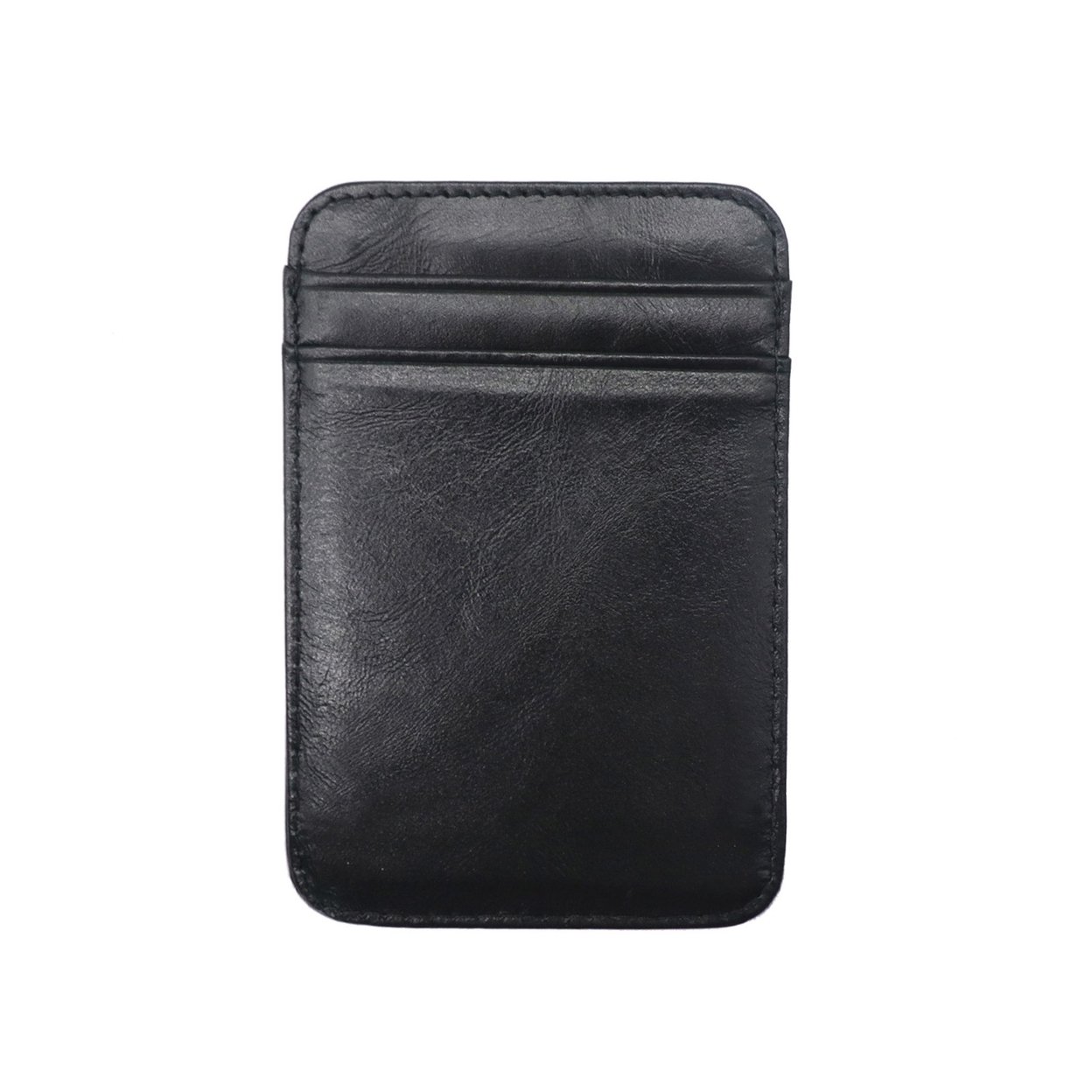 Card Holder Slim Small Wallet Faux Leather Solid Color Drivers License ...