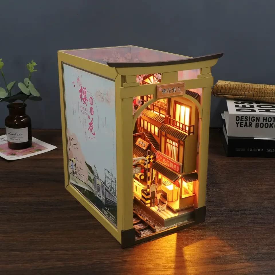 Book Nook Wizardi Miniature - Sakura-Inspired Roombox Kit | Michaels