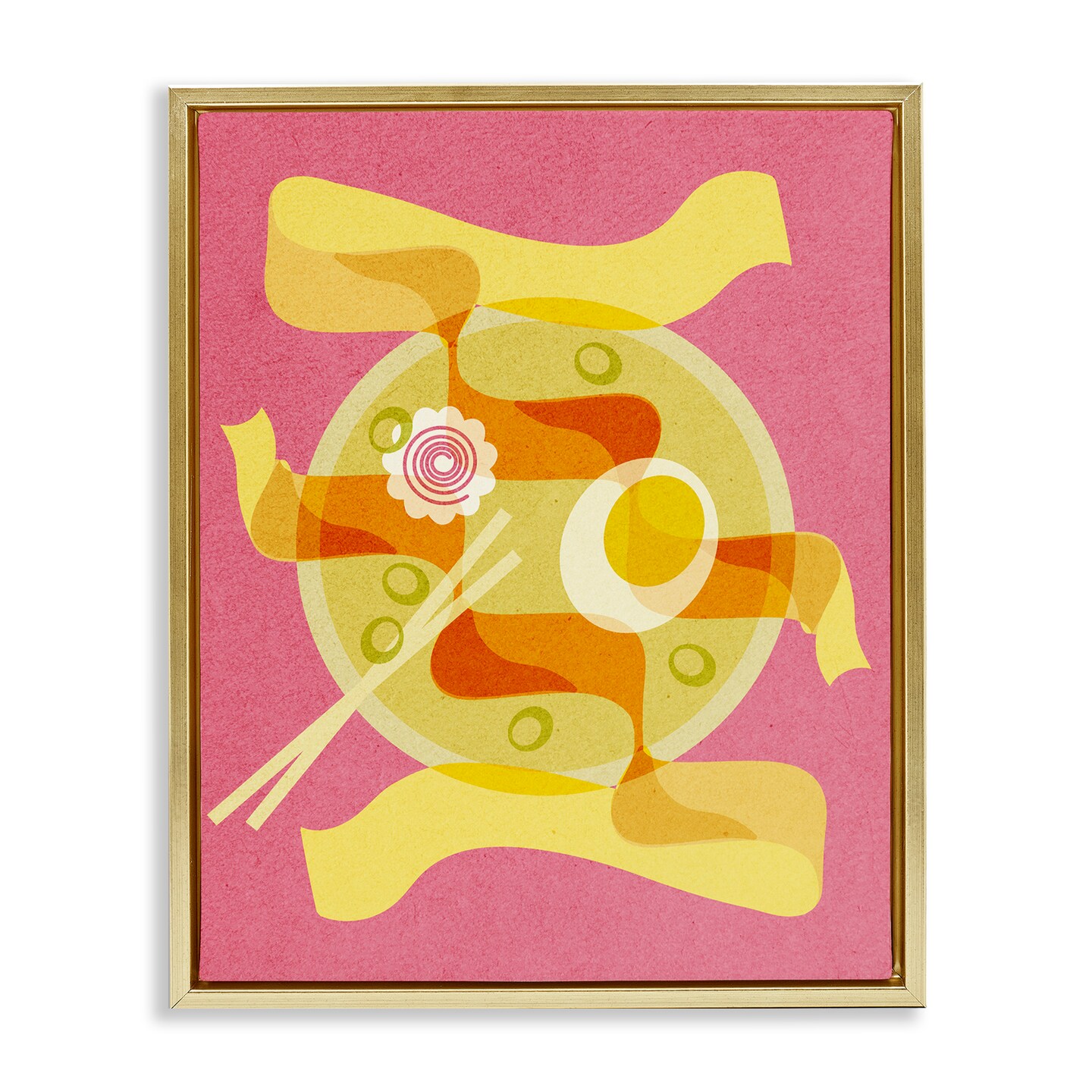 Stupell Industries Retro Mod Ramen Bowl Floating Frame Design by Lil ...